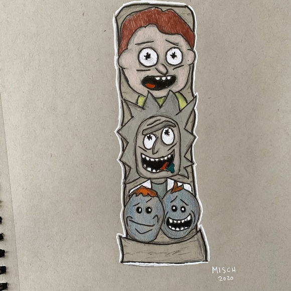 Wall Decor | Rick And Morty Original Art Mr Meseeks | Poshmark